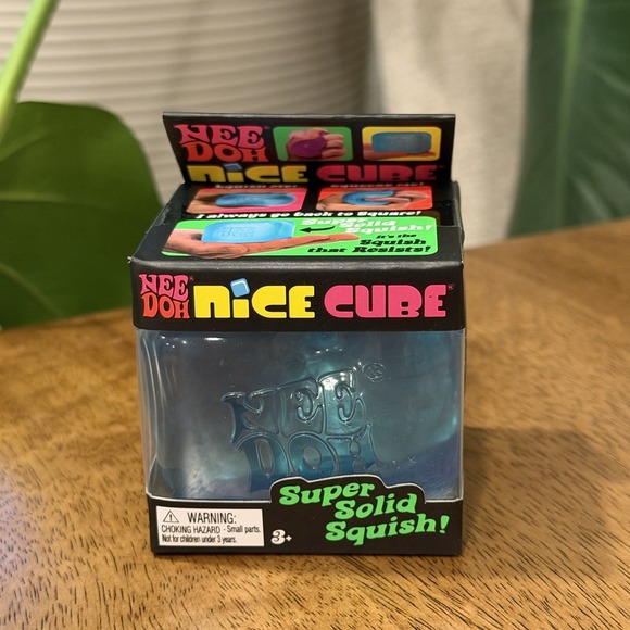 Toys | Nee Doh Needoh Nice Cube Blue Ice Super Solid Squish Authentic ...